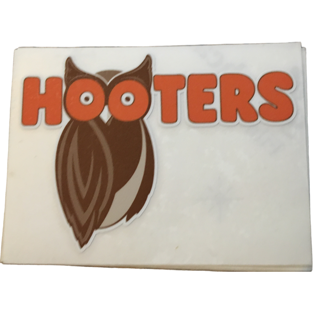 Hooters Window Cling - New Logo Sticker - Very Rare Item – Hootrsnhose
