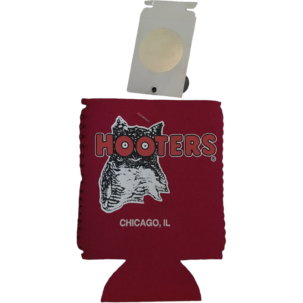Chicago Hooters Koozies - Blue Red Can Koozies - Very Rare Hooters Item ...